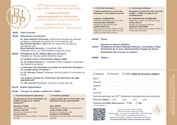 VIIèmes Rencontres interrégionales du droit public - Cour ...